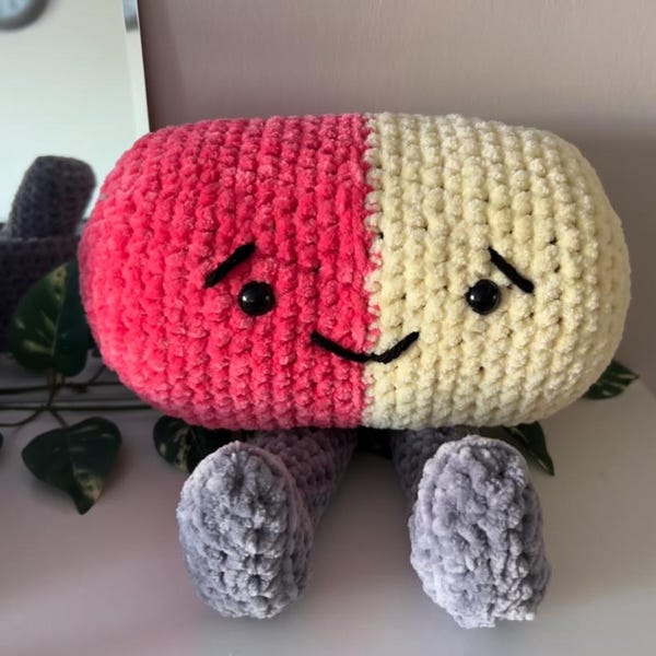 PATTERN ONLY Piper the Pill Pal Crochet Amigurumi English Pattern US ...