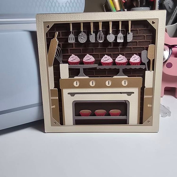 3D Moon Phases and Sun Shadow Box, Celestial Shadow Box, Stars 3D SVG ...