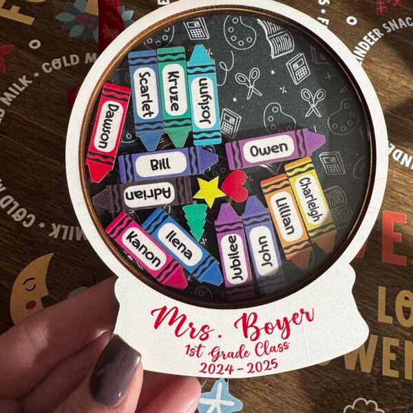 Custom Teacher Sticky Note Holder, End of Year Teacher Gift, Teacher ...