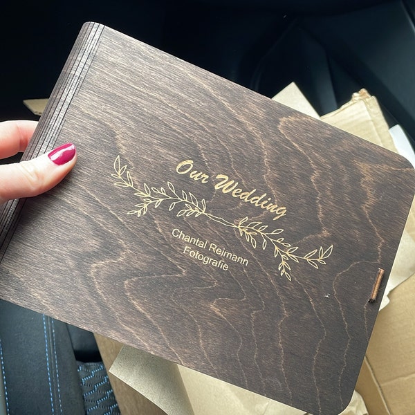 13x18cm (5x7) Rustic Wooden Photo Box. Couple Memory Box. Rustic Photo ...