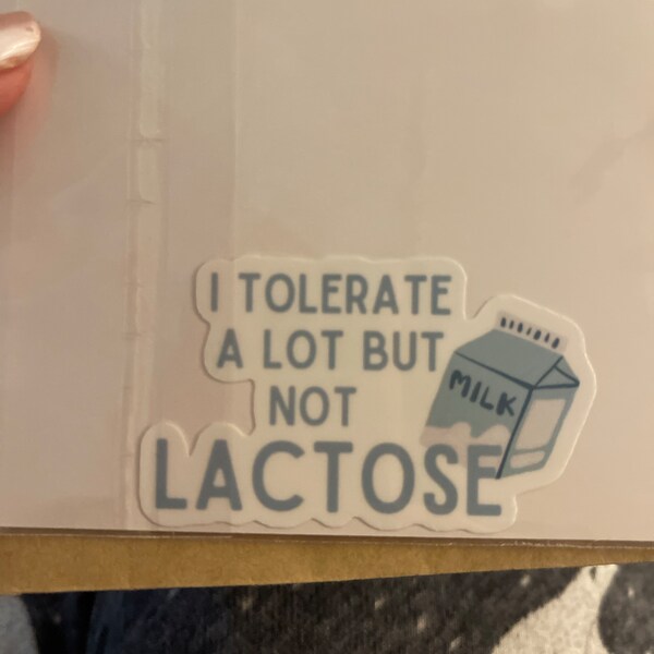 Don’t Tolerate Lactose Laptop Stickers, Funny Stickers, Sarcasm Laptop ...