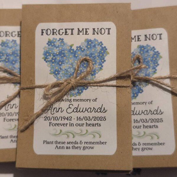 Personalised Bloom and Grow Teacher Seed Packets Envelopes With ...