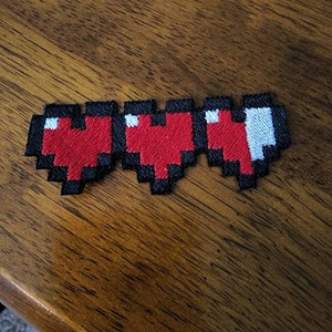 Pixel Art Castlevania Items Shiny Metallic Embroidery Iron on - Etsy