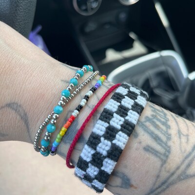 Checkered Friendship Bracelets Alpha Pattern - Etsy