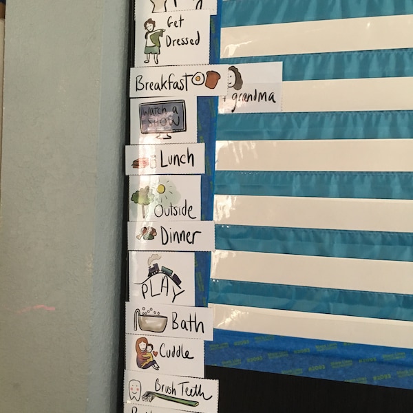 Visual Schedule Toddler Kids Routine Chart Printable Cards - Etsy
