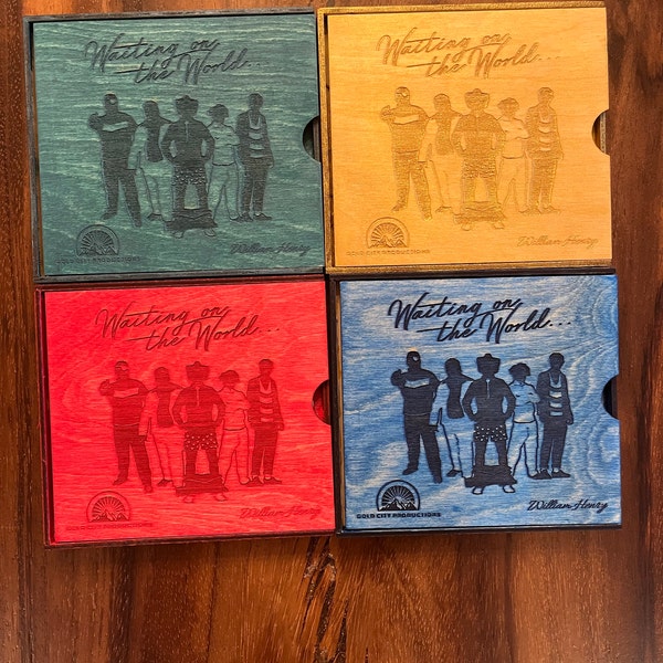 Wooden CD/DVD Case - Custom Engraved for Weddings, Band Merchandise and ...