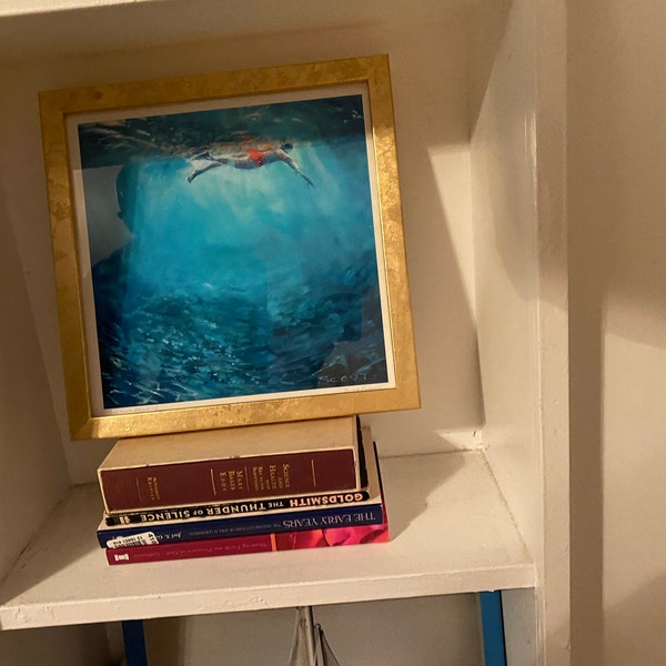 SOLD _ Art Original Painting of Koi Fish Swimming - Original Home Decor ...