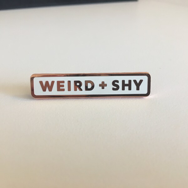 WEIRD + SHY — Enamel Pin - Etsy