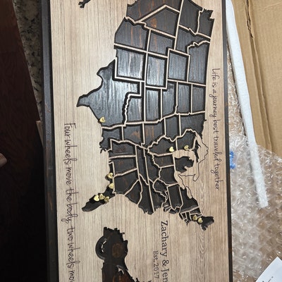 Wood World Map Wall Art Carved 3 Panel Home Decor Wood Wall - Etsy