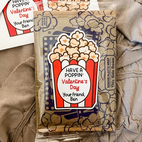 16 Classroom Gift Ideas, Classroom Gift Stickers, Popcorn Stickers ...