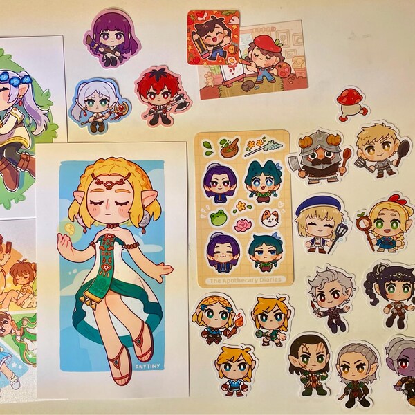 Cardcaptor Sakura Color Wheel Print (pearl Paper 300gr) and Sticker ...