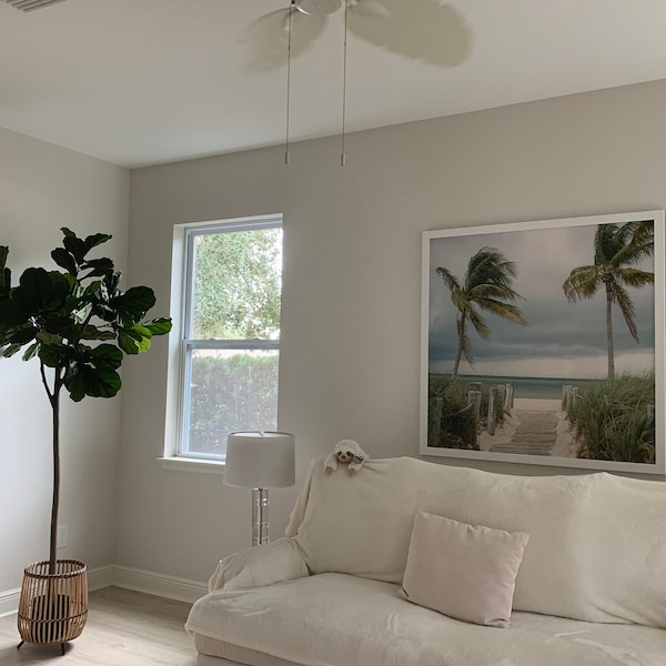Beach Print, Palm Trees Photo, Coastal Home Decor, Seascape Wall Art ...