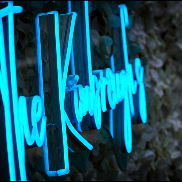 Custom Neon Sign Personalized/ Neon Light Sign for Wall/ Custom Wedding ...