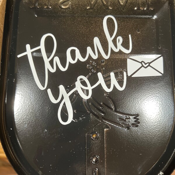 Thank You Decal, Thank You Sticker, Thank You Mail Box Decal Sticker ...