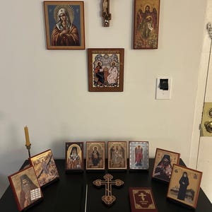 Icon Stand - 3D Printed Support for Icons With Orthodox Cross on Back ...