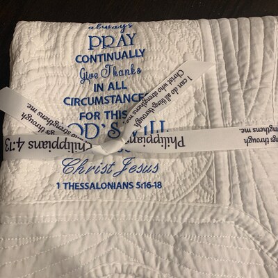 Lap Size Prayer Blanket - Etsy