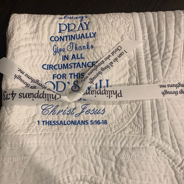 Lap Size Prayer Blanket - Etsy