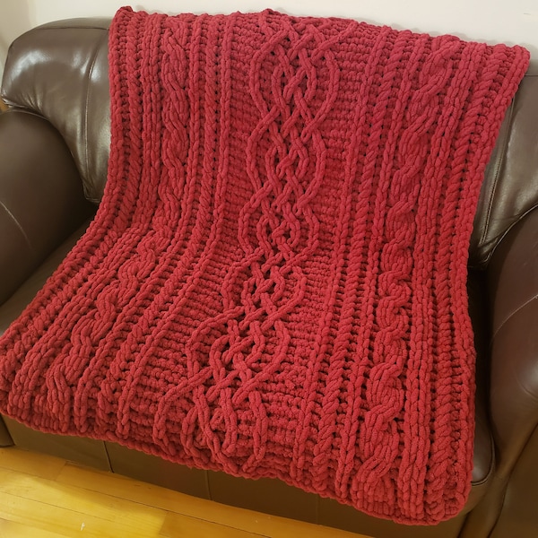 CELTIC PATTERN BUNDLE: Celtic Braid Blankets // Loop Yarn Patterns ...