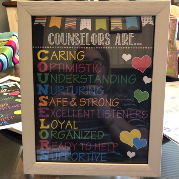 School Counselor Poster, Counselors Are Acronym Art, Office Decor ...