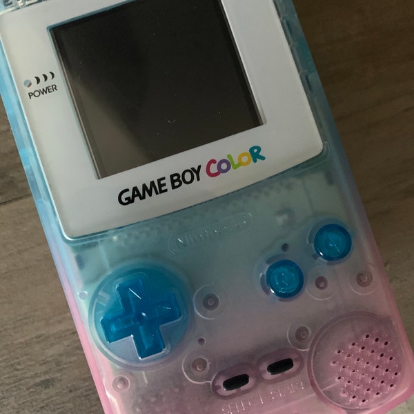 Custom Pink and Blue Fade Gameboy Color With Backlight Mod - Etsy