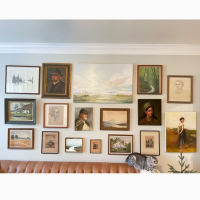 Portrait of Stalin. Antique Oil Painting Original of Socialist Realism ...