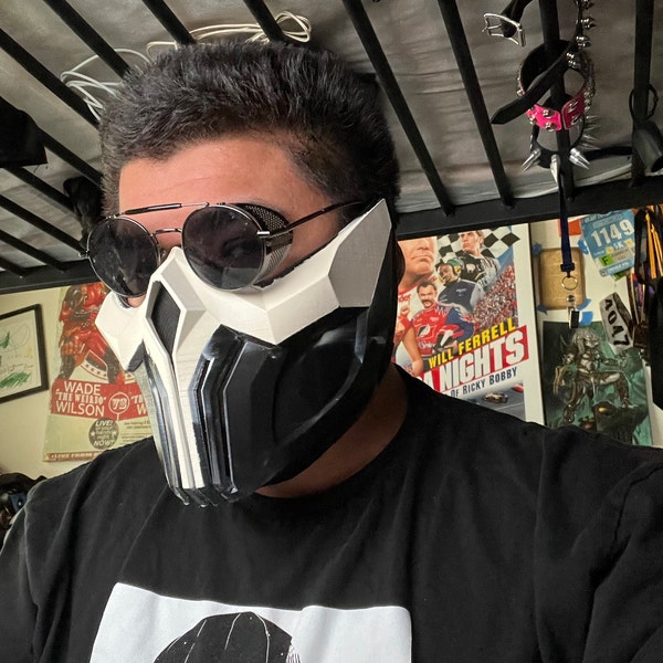 Kabal Half Skull Mask MK9 MK10 MKX MK11 Aftermath Mortal Kombat Mask ...