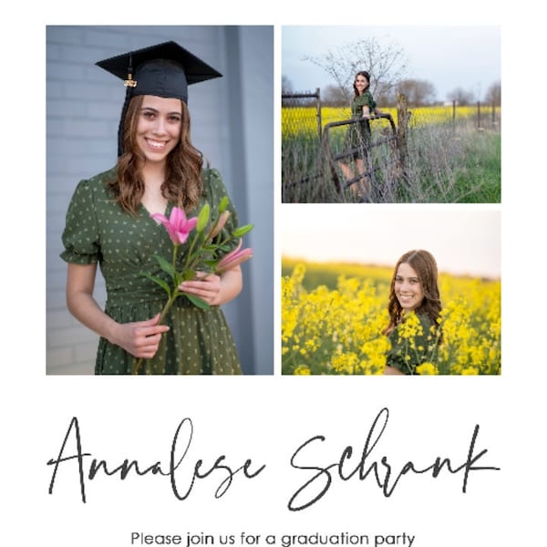 Graduation Announcement, LDS Missionary Farewell, Graduation Invitation ...