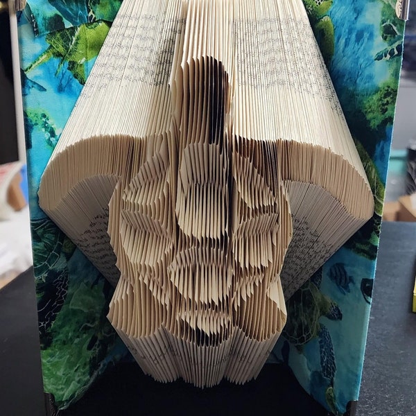 Cute Sea Turtle Book Folding Pattern File + FREE Tutorial | Great Gift ...