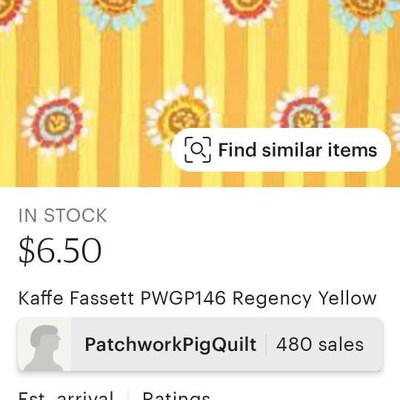 Kaffe Fassett PWGP143 Paper Fans Yellow - Etsy