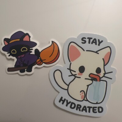Stay Hydrated Matte Vinyl Sticker, Water Bottle Sticker, Car Decal ...