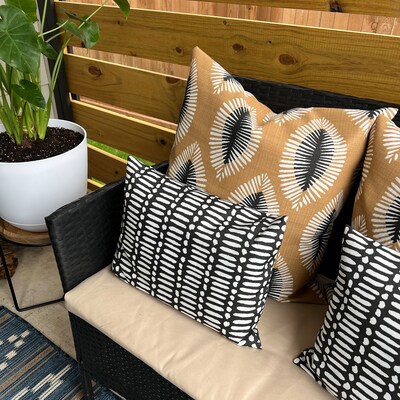 Black Outdoor Pillows, Outdoor Black Pillows Covers, Outdoor Pillow ...