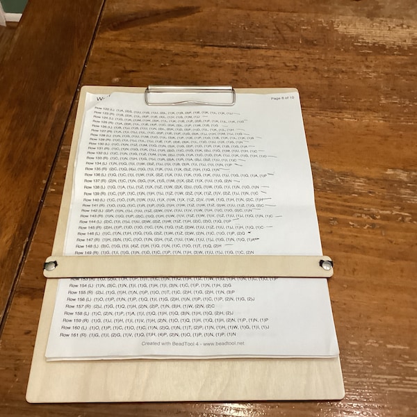 Knitting Chart Keeper- Handmade, 1 Pcs Wooden Pattern Holder ...