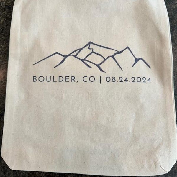 Mountain Welcome Tote Altitude Kit Mountain Wedding Ski Mountain Favor ...