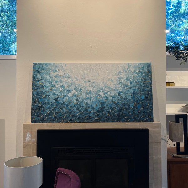 Original "rainy Parisian Elegance" - Hand-painted Impasto Oil Painting ...