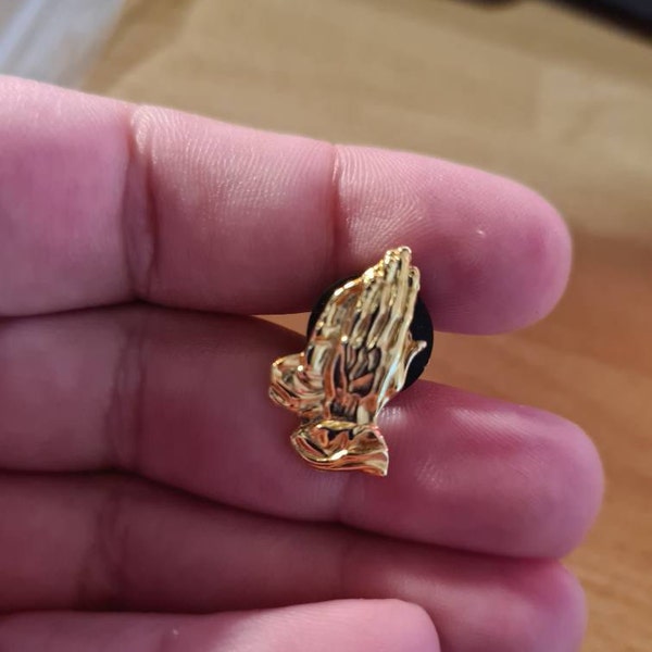 Vintage Praying Hands Pin, Gold Praying Hands Pins, Healing Gift ...