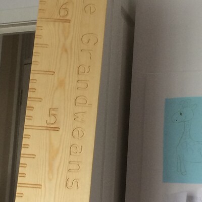 12th Scale Miniature Height Chart, 1/12th Scale for Dolls House, 1:12 ...