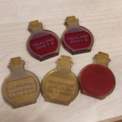 Potion Tokens 15 Dungeons and Dragons - Etsy