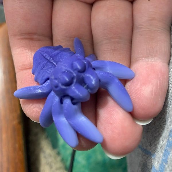 3D Printed Tiny Spider | Tiny Spider | Made-to-order | Articulated ...