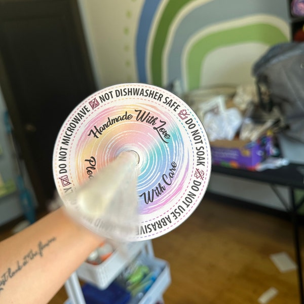 Cap Washing Instruction Care Card Water Color, Hat Washing Care Card ...