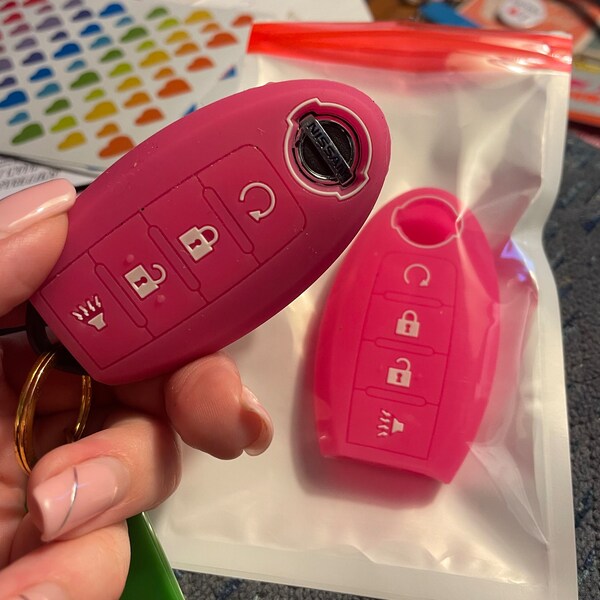 Dobrev 5B Genuine Leather Cover Entry Fob Case Keyless Skin for Ford ...