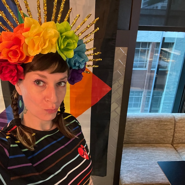 Rainbow Spike Flower Crown Gay Pride Love Wins LGBTQ Floral Crown ...
