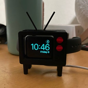 Mini TV Apple Watch Charging Station Personalized 4th of July - Etsy