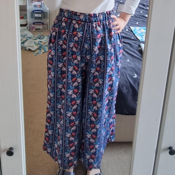 Culottes Sewing Pattern | Oversize Pants | Wide Leg Trousers ...