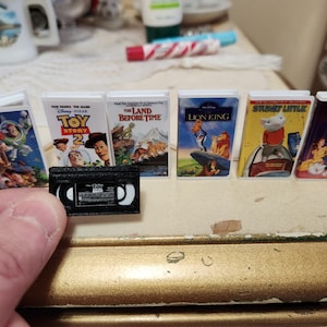 Mini 1:6 VHS A-J Titles Tapes Choose the Movie Retro - Etsy
