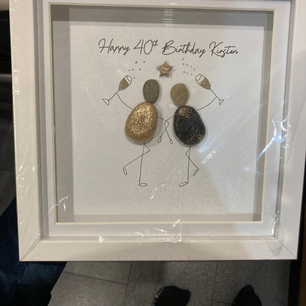 Personalised Caravan Gift, Pebble Art, Frame, Caravan Gift, Caravan ...