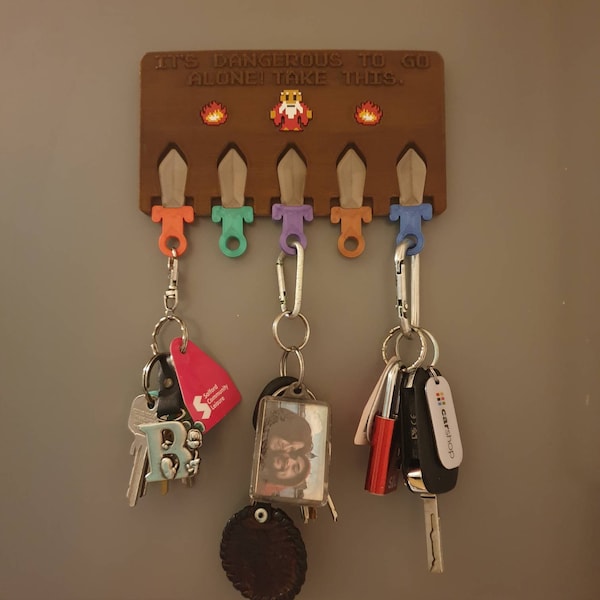 Legend of Zelda, Zelda Key Holder, Gift Ideas, Gaming Gadgets, 8bit ...