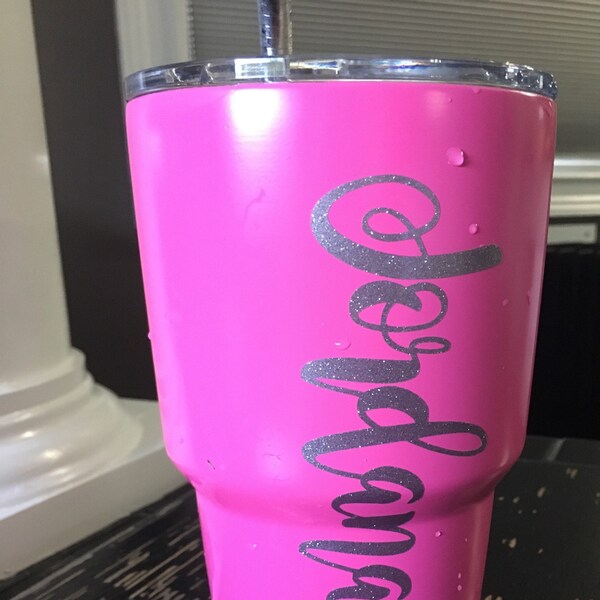 Vinyl Name Decal - Name Decal for Yeti Cup, Name Label, Yeti Rambler ...