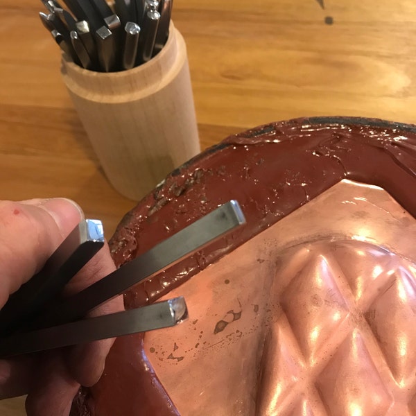 Hand Made Chasing and Repousse Tools - Additional Shapes Set -AS#02 (18 ...