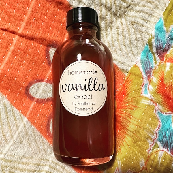 Round Extract Labels - Vanilla, Maple, Almond and More - 1.5 or 2 in ...