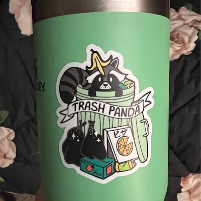 Trash Panda Cute Raccoon Stickers Die Cut Skateboard - Etsy